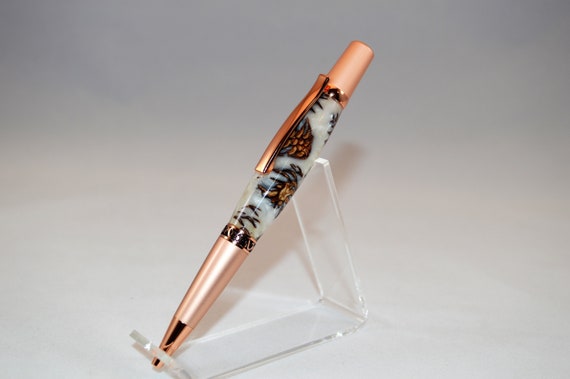 Unique Classic Twist Pen in Two Tone Copper With Handcrafted | Etsy