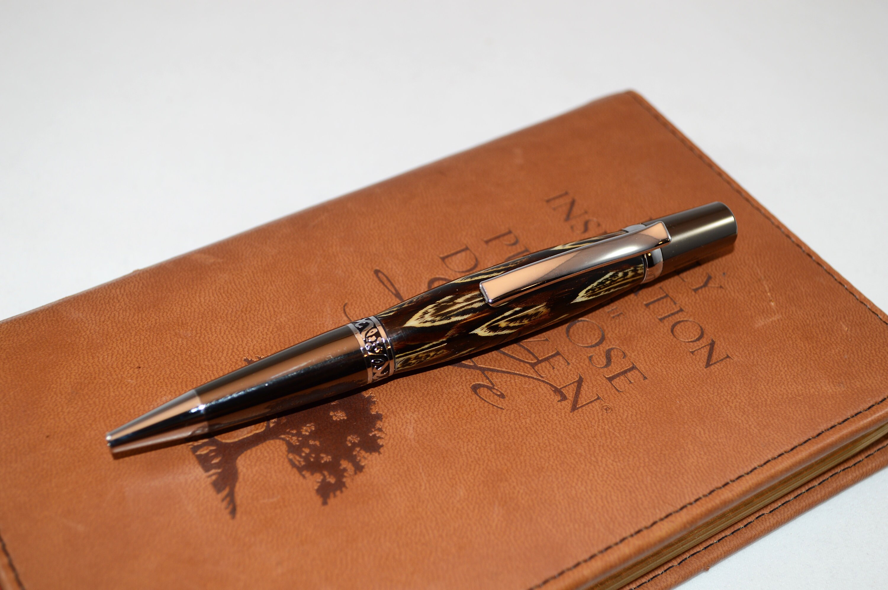 One of a Kind Classic Twist Pen in Gunmetal and Chrome With | Etsy