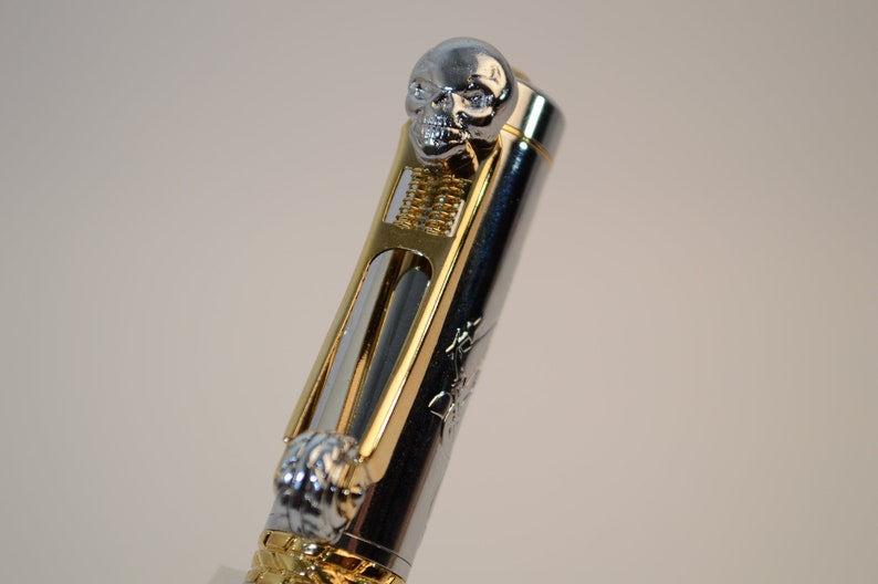 Motorcycle Pen Made With Black and Orange Acrylic. - Etsy