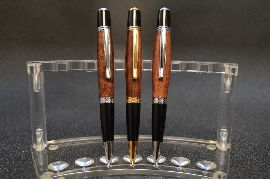 Handcrafted North Georgia Walnut Twist Pen: Chrome, Gold, or Gunmetal ...