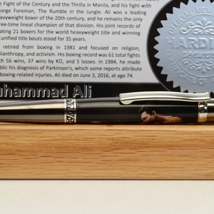 Mohammad Ali Twist Pen Made With Swatch From Event Worn Boxing Glove - Etsy