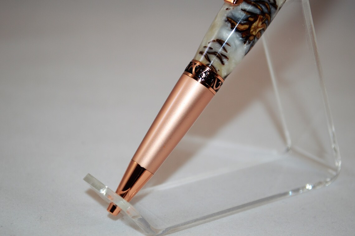 Unique Classic Twist Pen in Two Tone Copper With Handcrafted | Etsy
