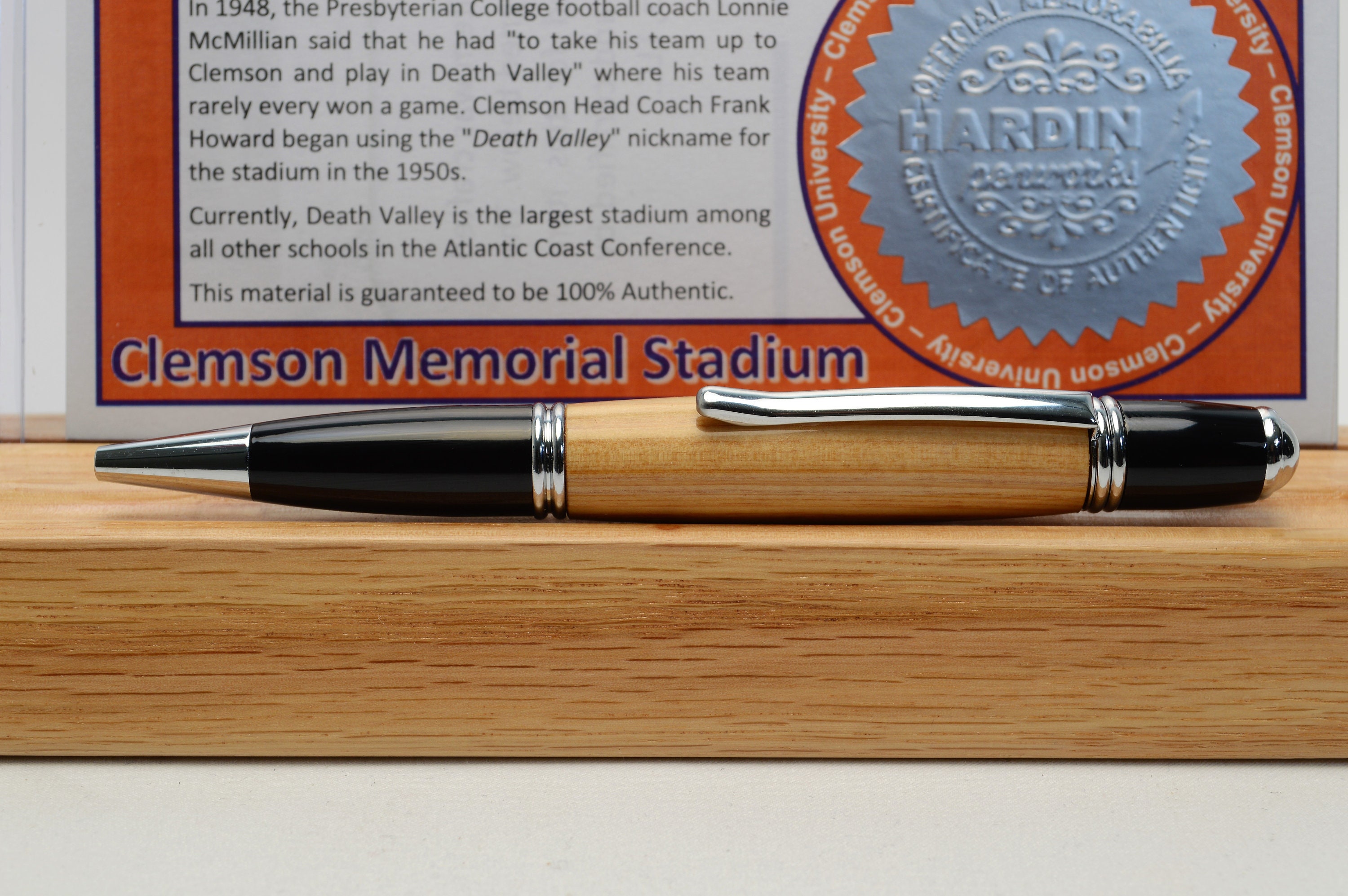 Handcrafted Pen Made From Clemson University Clemson Memorial Stadium ...