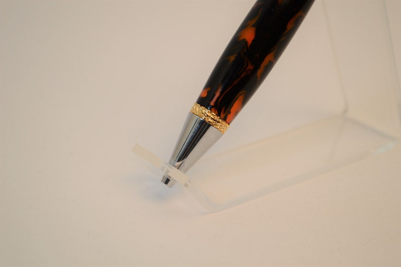 Motorcycle Pen Made With Black and Orange Acrylic. - Etsy