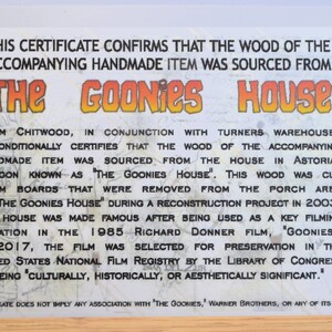 Goonies Twist Pen Made of Wood From the Goonies House in Astoria ...