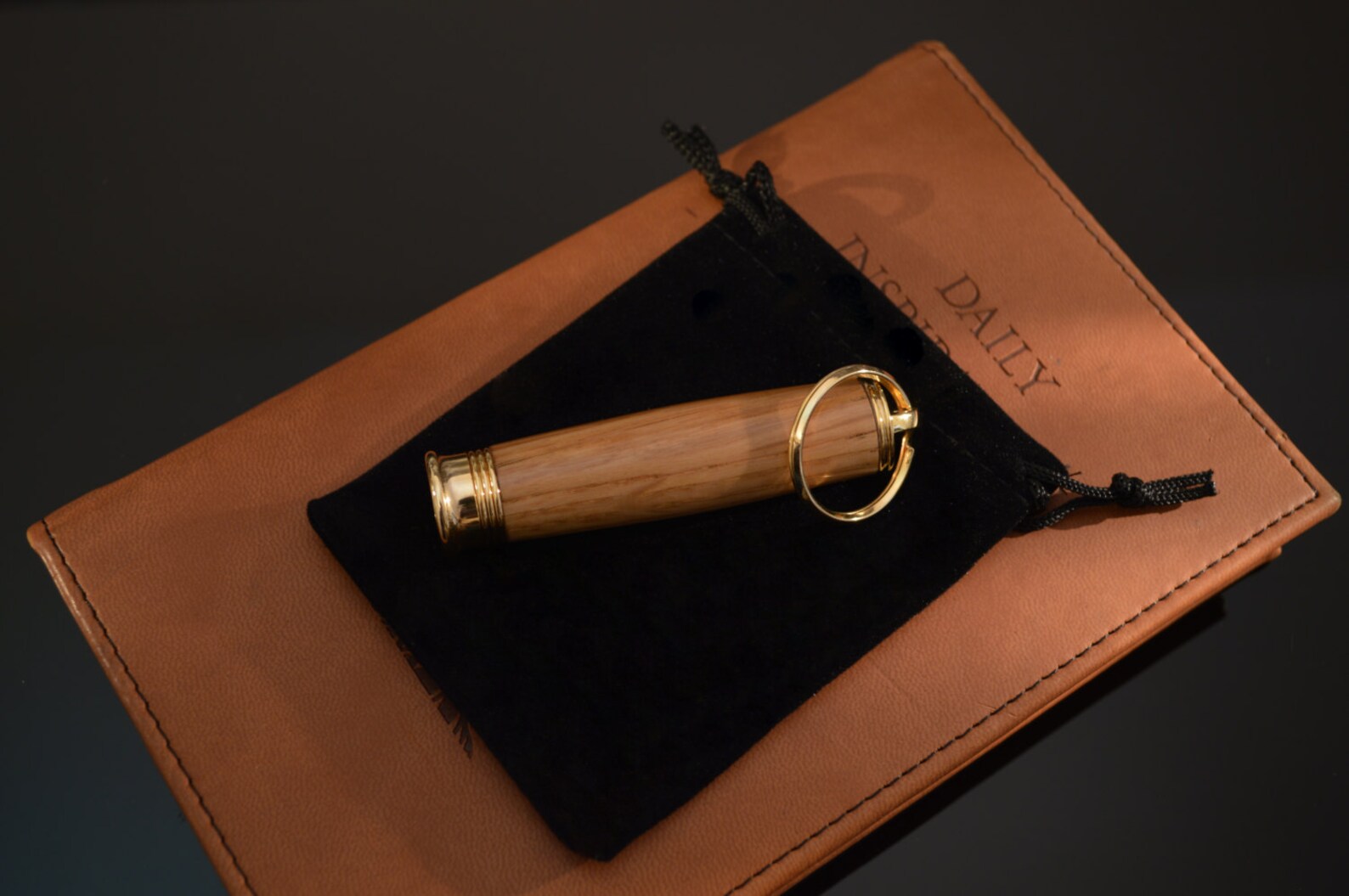 Whiskey Barrel Key Ring / Knife With Velvet Gift Pouch - Etsy