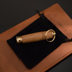 Whiskey Barrel Key Ring / Knife With Velvet Gift Pouch - Etsy