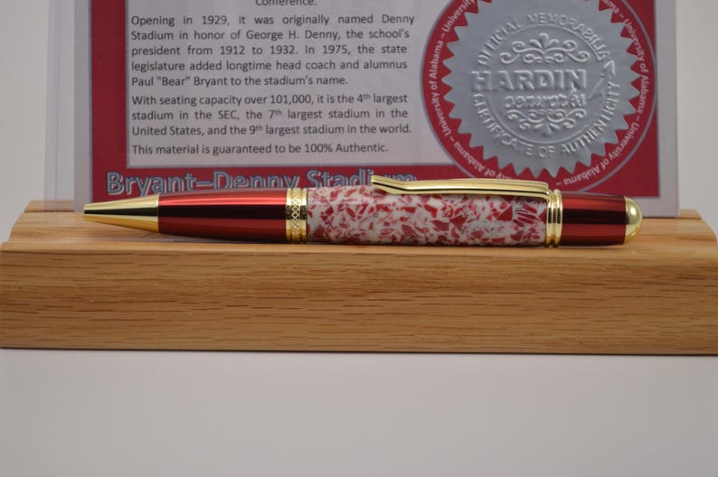 Pen Made From University of Alabama Bryant-denny Stadium Seat - Etsy
