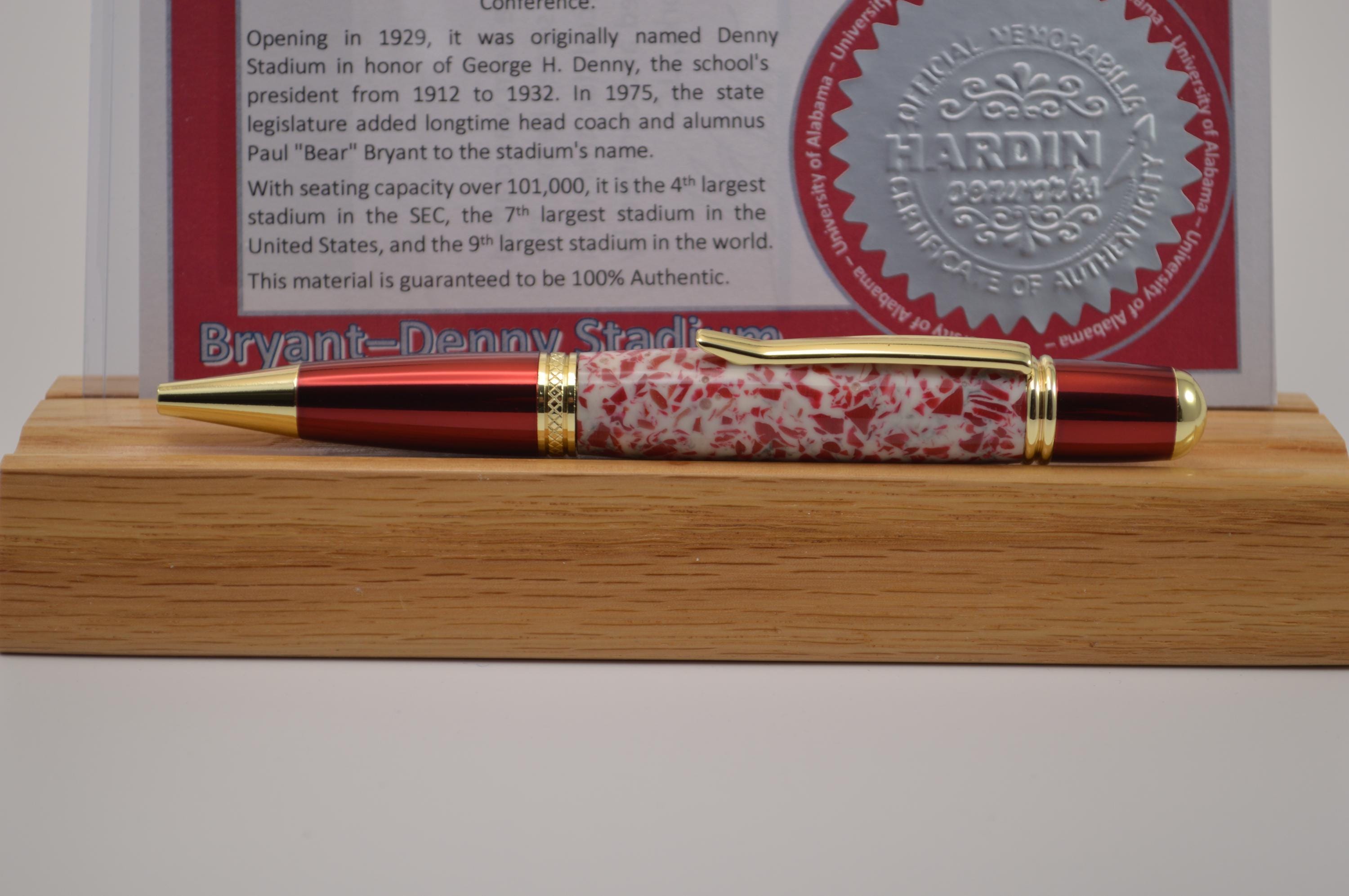 Handcrafted Pen Made From University of Alabama Bryant-denny Stadium ...