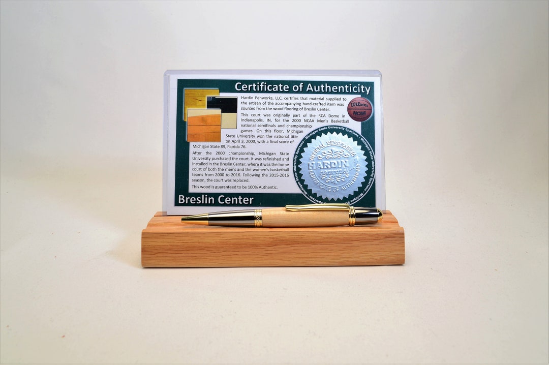 Handcrafted Pen Made From Michigan State University Breslin Center ...