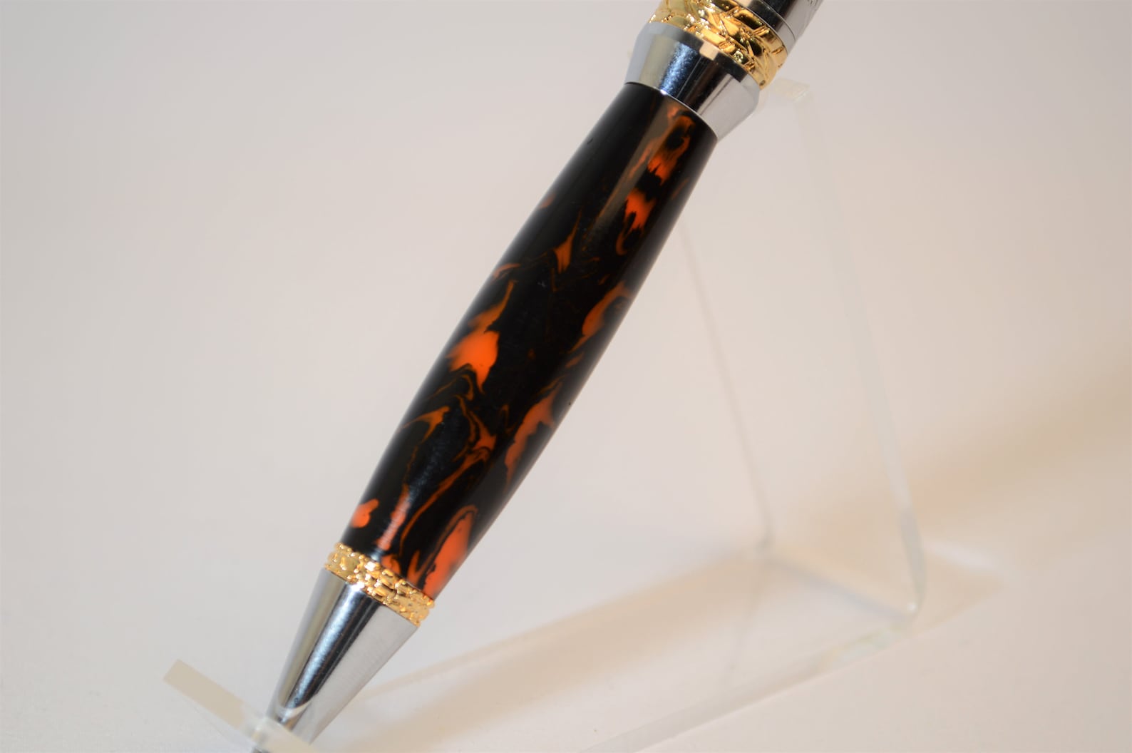 Motorcycle Pen Made With Black and Orange Acrylic. - Etsy