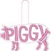 Embroidery Design Digitized Piggy Text Fill Keychain 4 X 4 - Etsy