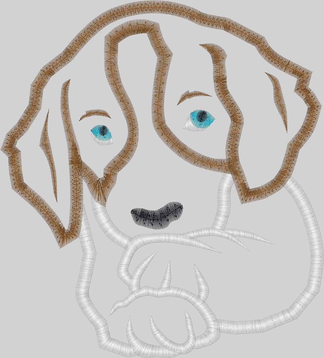 Embroidery Design Digitized Springer Spaniel Applique 4 X 4 - Etsy