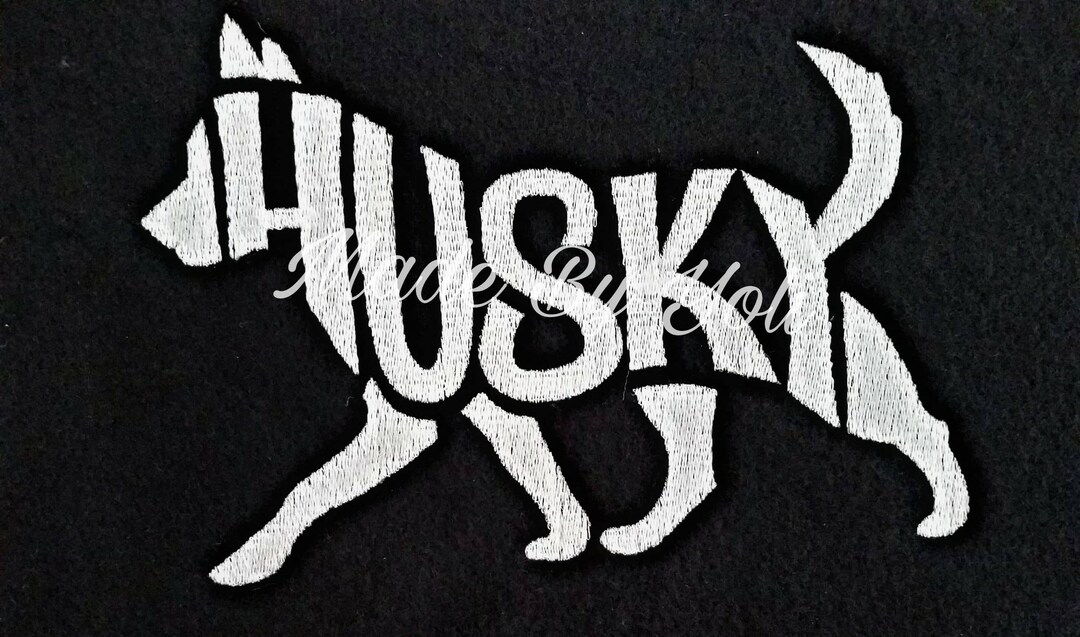 Embroidery Design Digitized Husky Text Fill 5 X 7 - Etsy