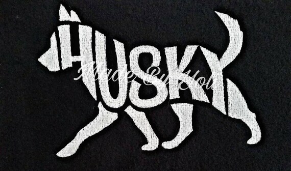 Embroidery Design Digitized Husky Text Fill 5 X 7 | Etsy