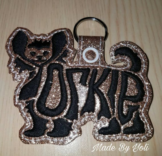 Embroidery Design Digitized Yorkie Text Fill Keychain 4 X 4 | Etsy