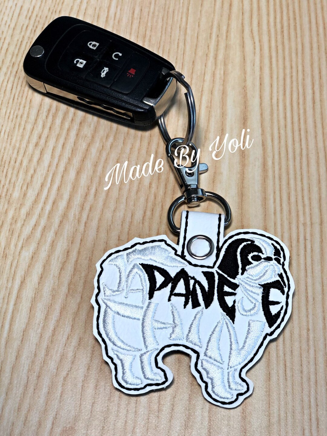 Japanese Chin Keychain - Etsy