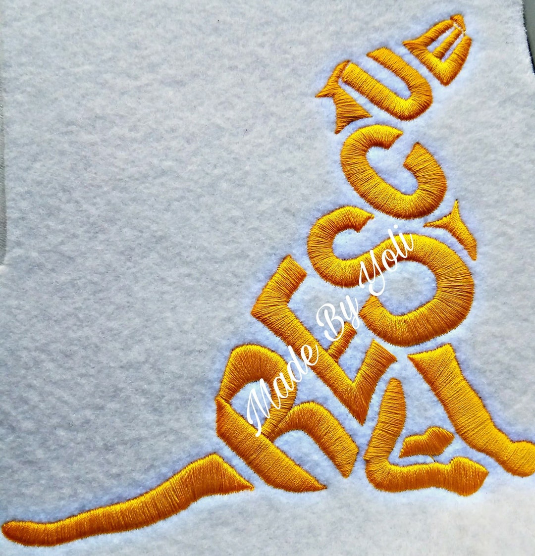 Embroidery Design Digitized Rescue Text Fill 5 X 7 - Etsy
