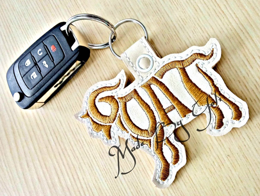 Embroidery Design Digitized Goat Keychain 4 X 4 - Etsy