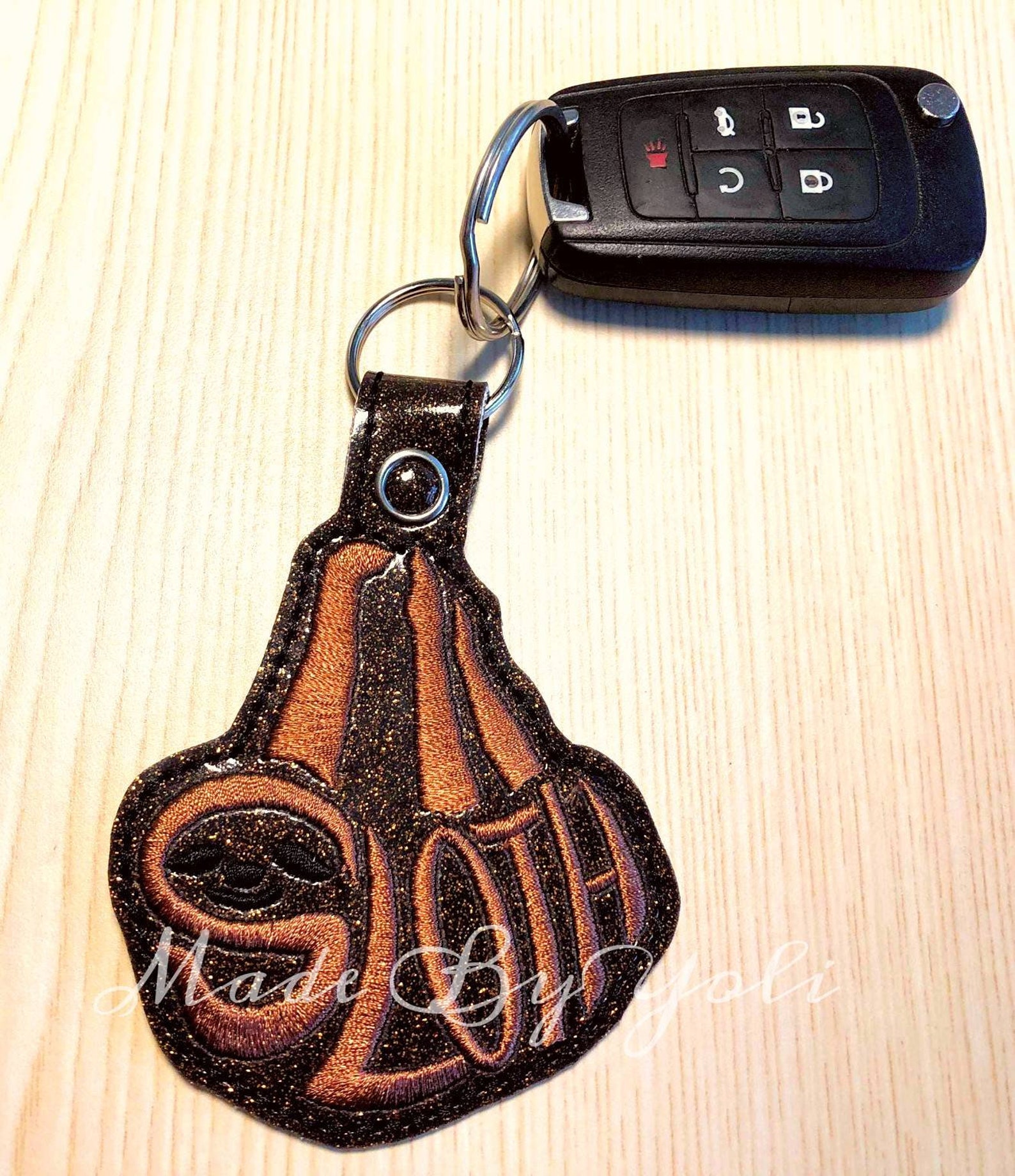 Embroidery Design Digitized Sloth Keychain 4 X 4 - Etsy