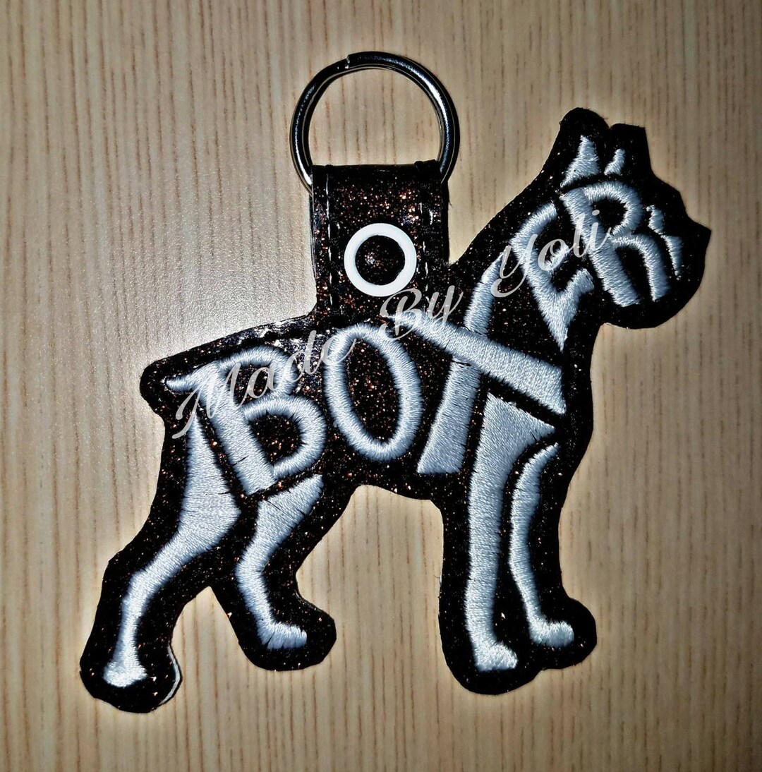 Embroidery Design Digitized Boxer Text Fill Keychain 4 X 4 - Etsy