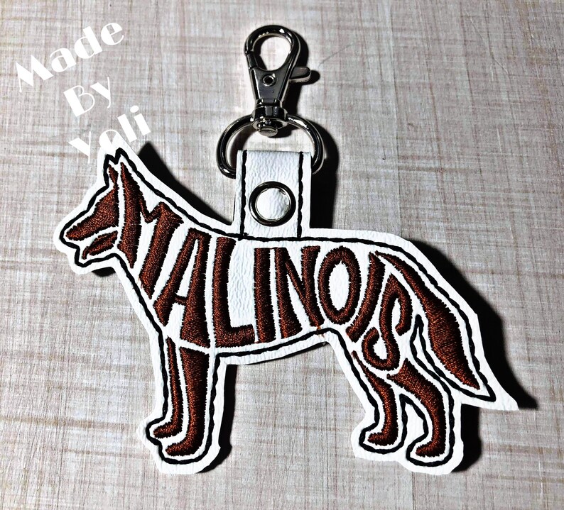 Malinois Keychain - Etsy