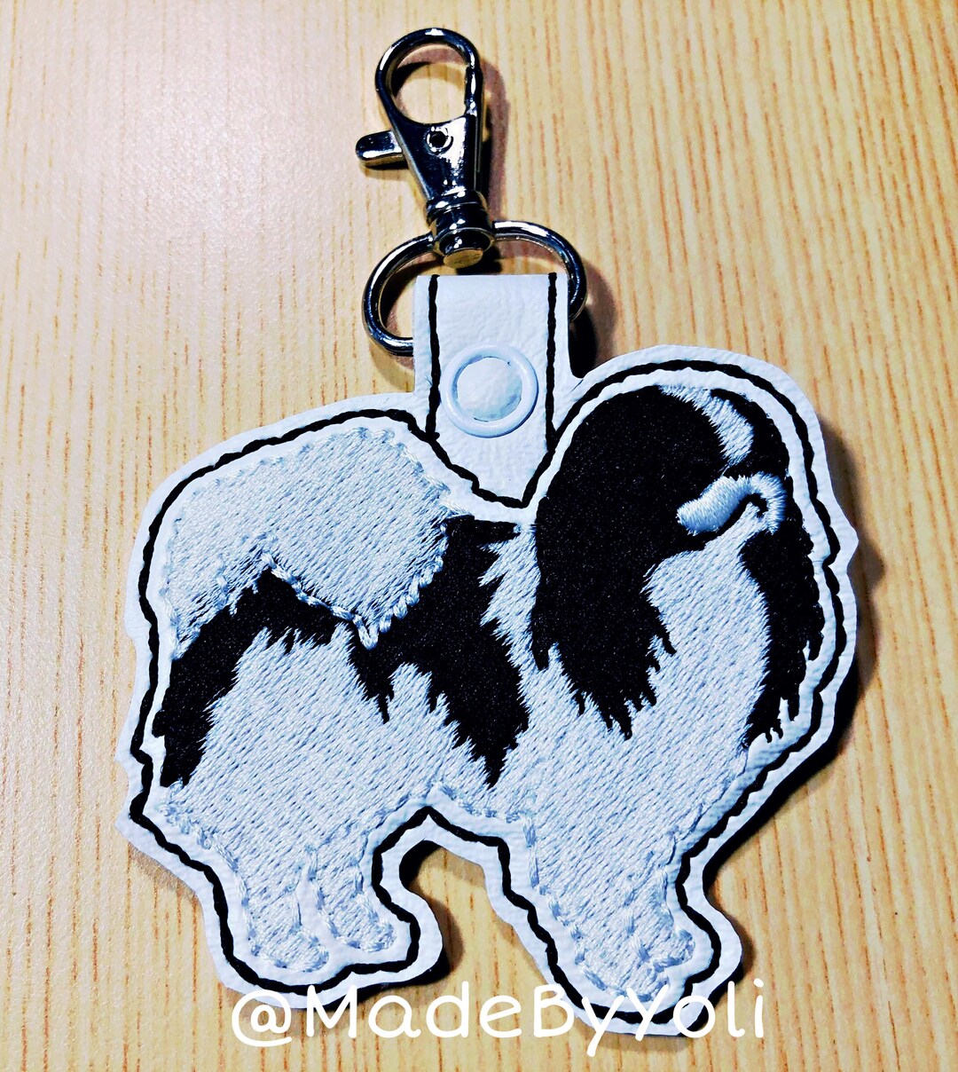Embroidery Design Digitized Japanese Chin Keychain 4 X 4 - Etsy