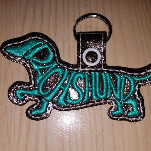 Embroidery Design Digitized Car Keychain 4 X 4 - Etsy