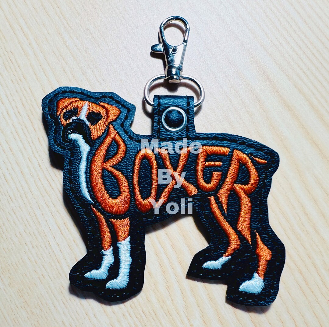 Embroidery Design Digitized Boxer Version 2 Keychain 4 X 4 - Etsy