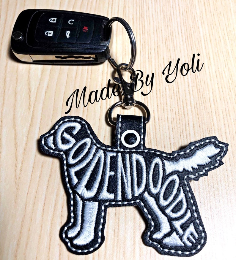 Goldendoodle Keychain - Etsy