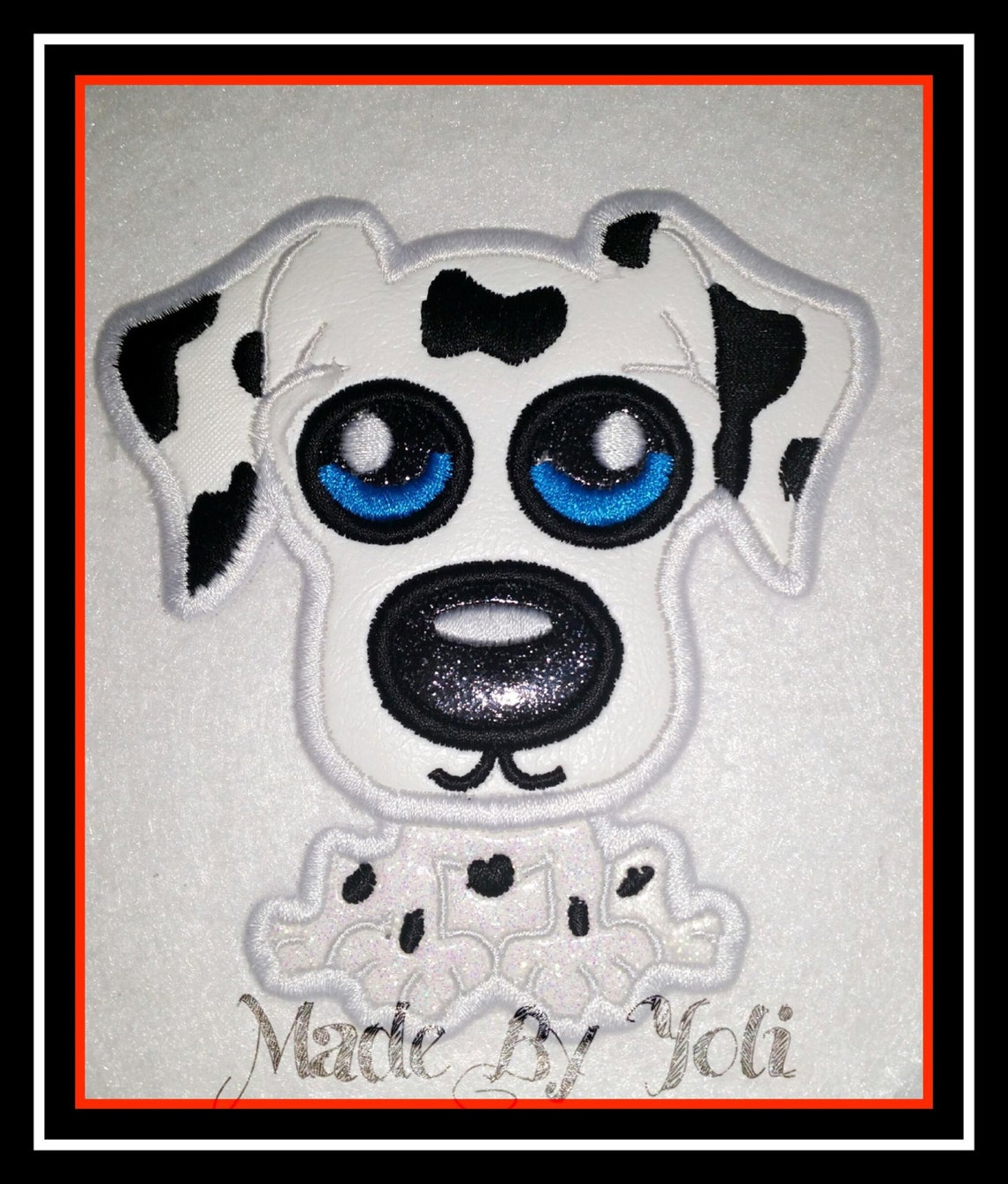 Embroidery Design Digitized Dalmatian Puppy Applique 4 X 4 - Etsy
