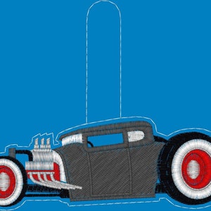 Embroidery Design Digitized Rat Rod Keychain 4 X 4 - Etsy