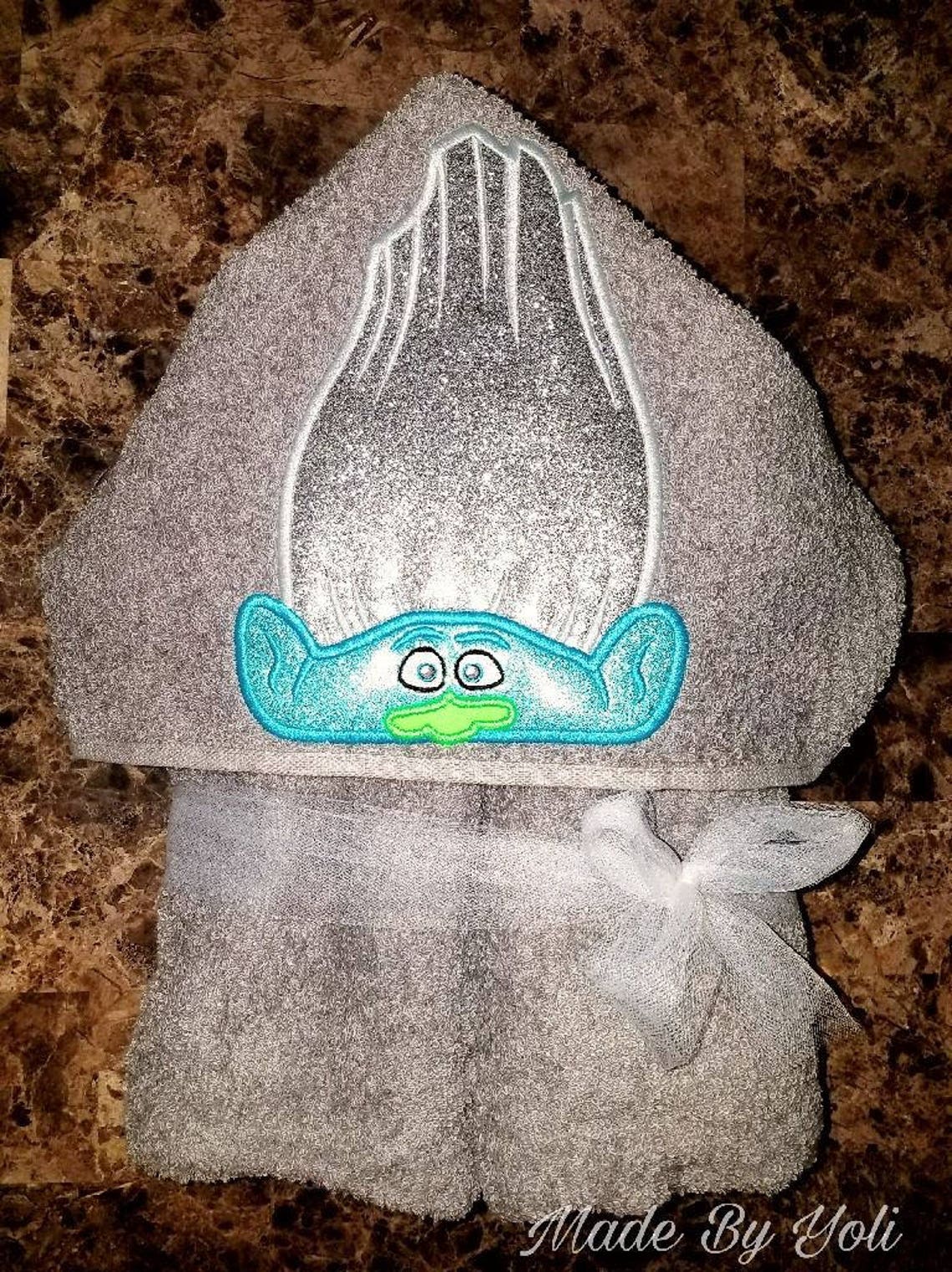 Embroidery Design Digitized Shimmer Troll Applique 5 X 7 - Etsy