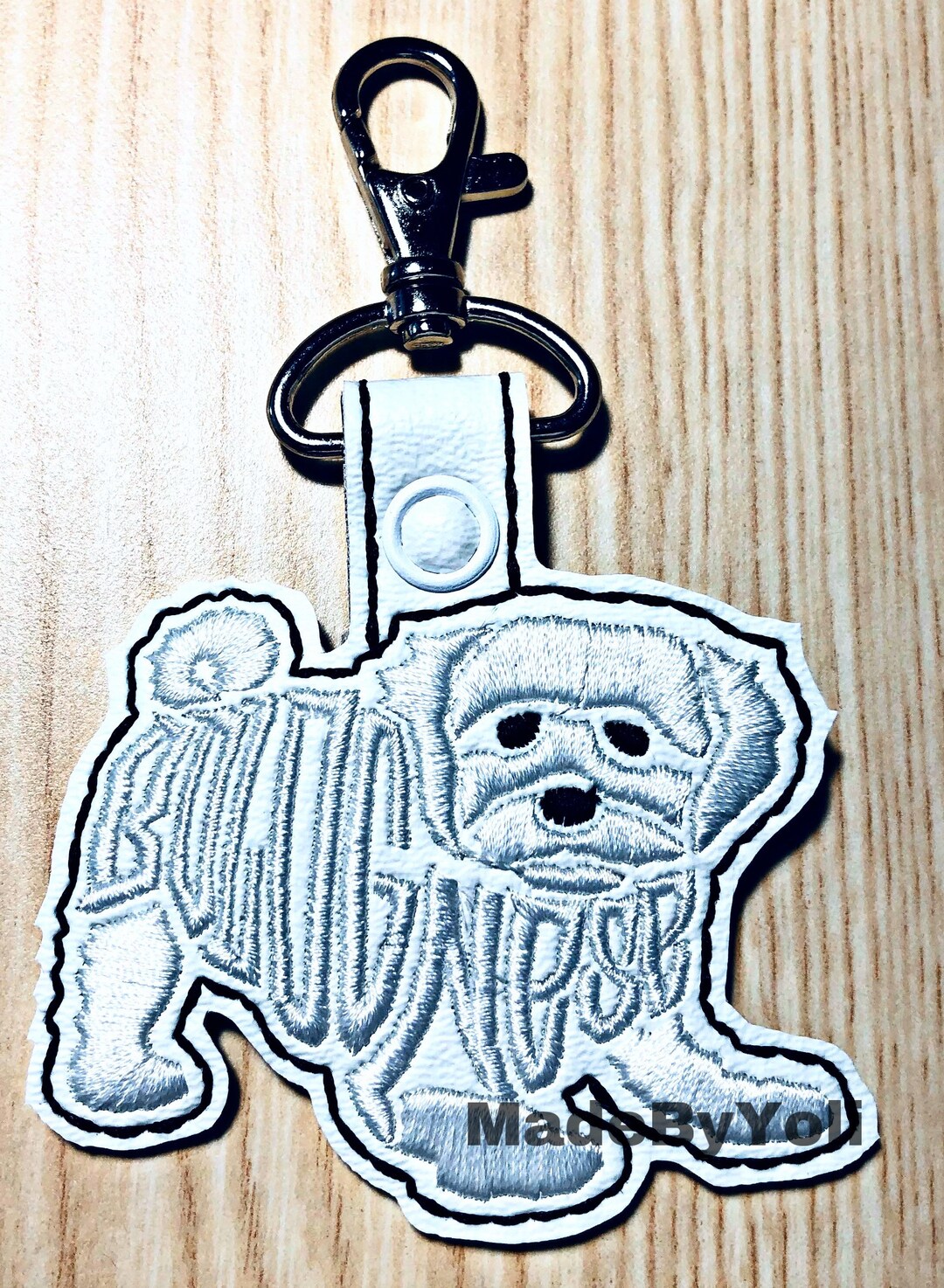 Embroidery Design Digitized Bolognese Text Fill Keychain 4 X 4 - Etsy