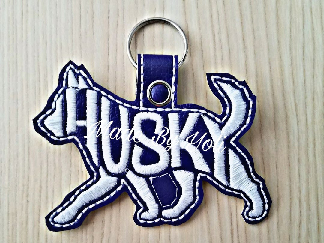 Embroidery Design Digitized Husky Text Fill Keychain 4 X 4 - Etsy