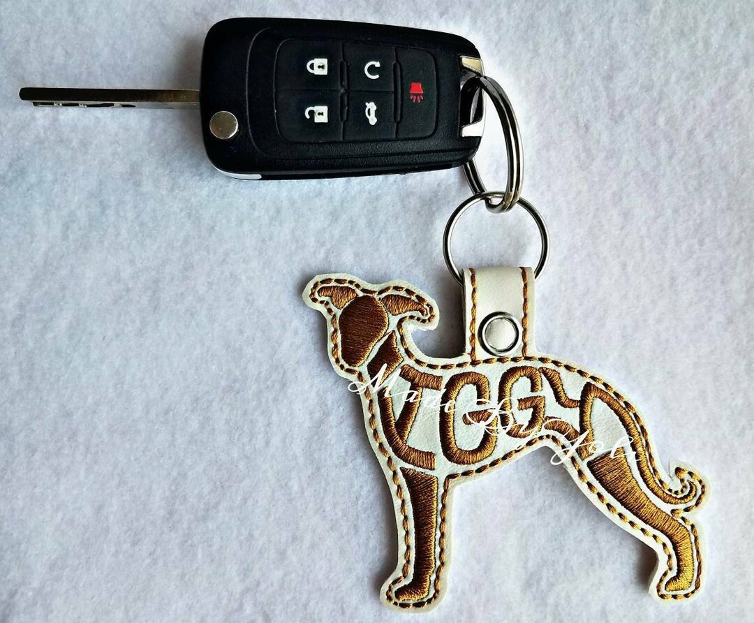 Embroidery Design Digitized Iggy Text Fill Keychain 4 X 4 - Etsy