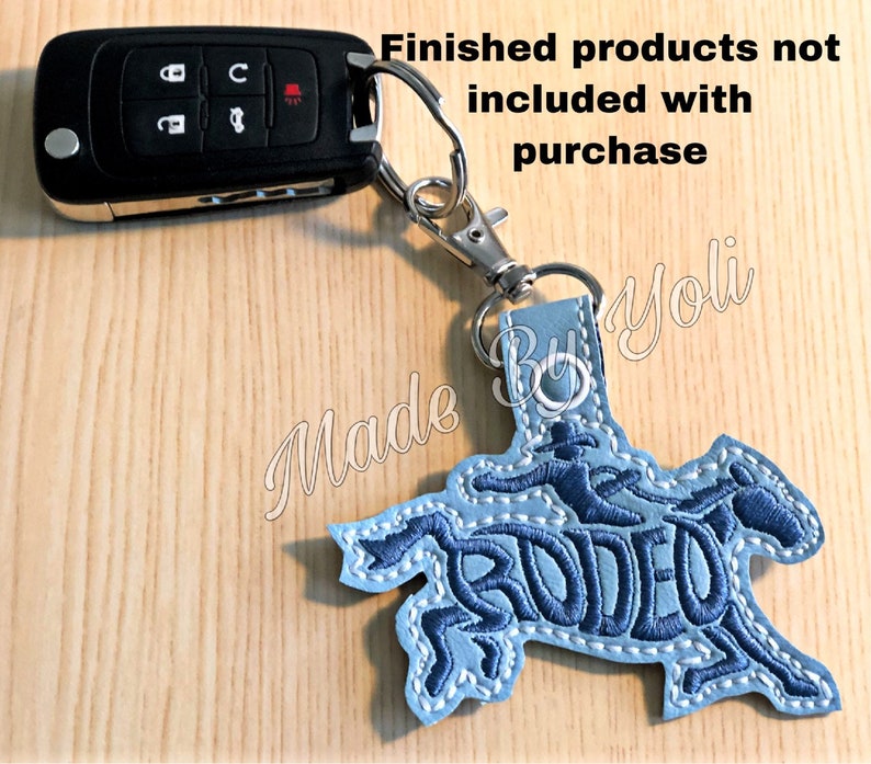 Embroidery Design Digitized Rodeo Horse Keychain 4 X 4 - Etsy
