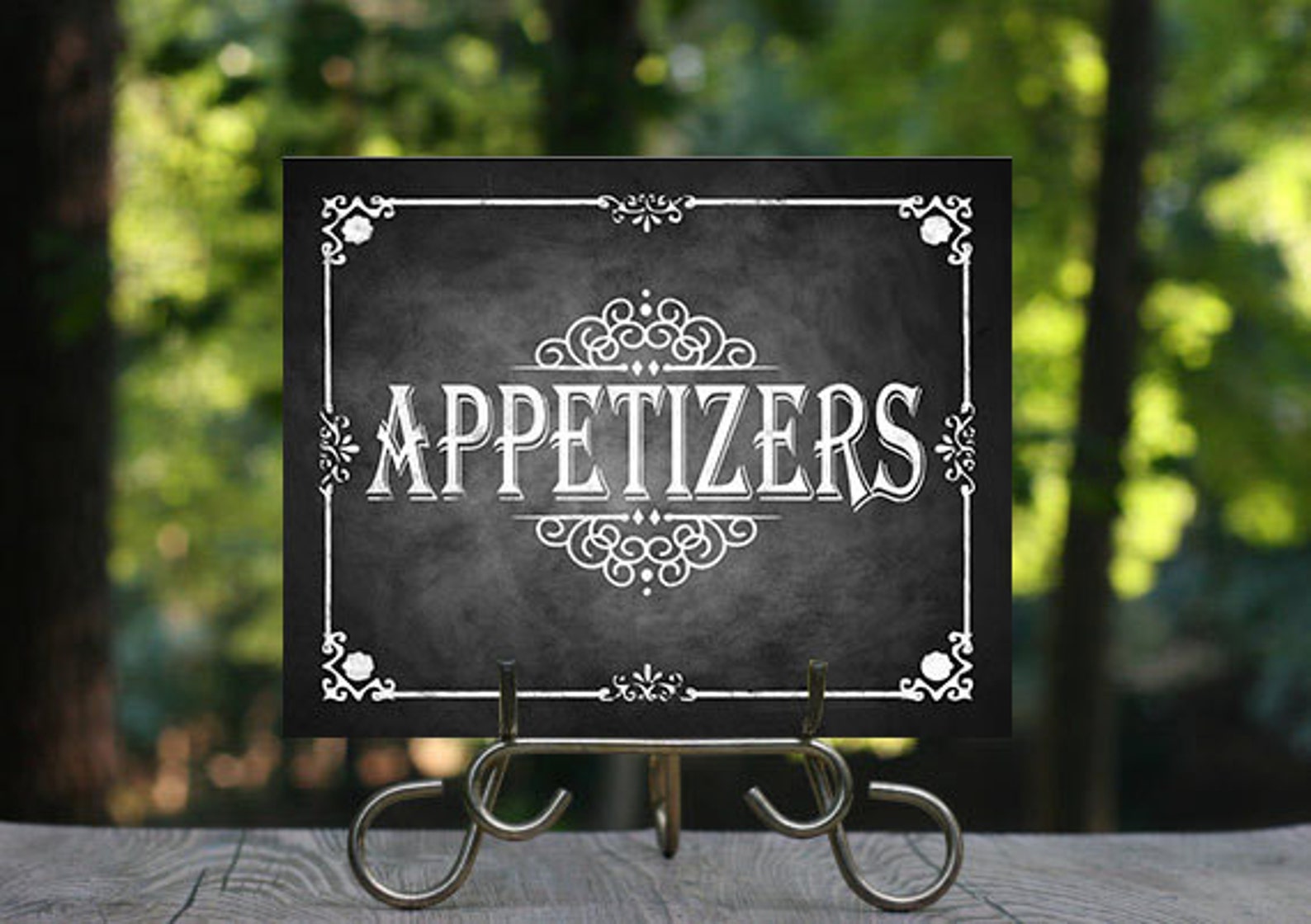 Printable Chalkboard Wedding Appetizers Sign Buffet Sign | Etsy