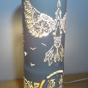 Viking Shield Table Lamp/ Battle Ready Viking Shield/ Ragnar Viking ...