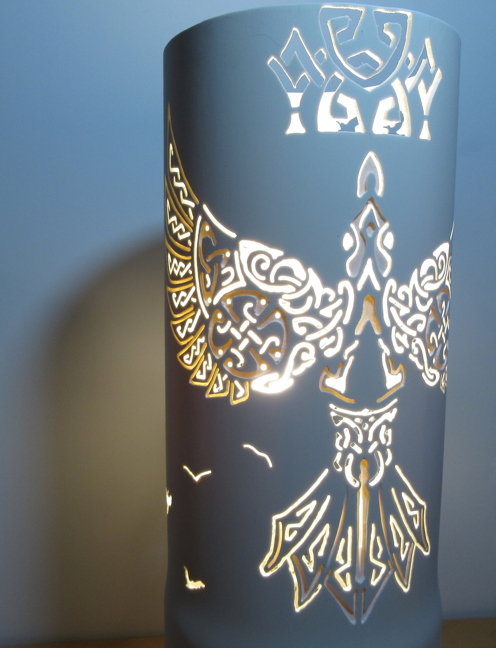 Viking Shield Table Lamp/ Battle Ready Viking Shield/ Ragnar Viking ...