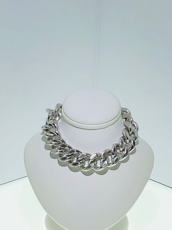 Vintage SPERRY Heavy Silver Link Bracelet. Antique Biker | Etsy