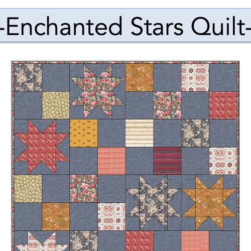 Sugarcoated Stars Quilt Pattern Paper Copy - Etsy