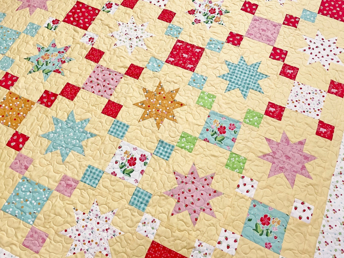Chain of Stars Quilt PDF Pattern - Etsy