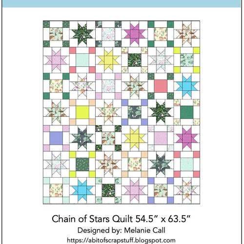 Chain of Stars Quilt PDF Pattern - Etsy Canada