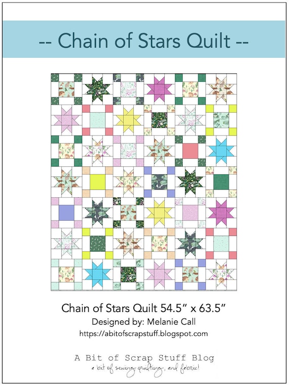 Chain of Stars Quilt PDF Pattern - Etsy