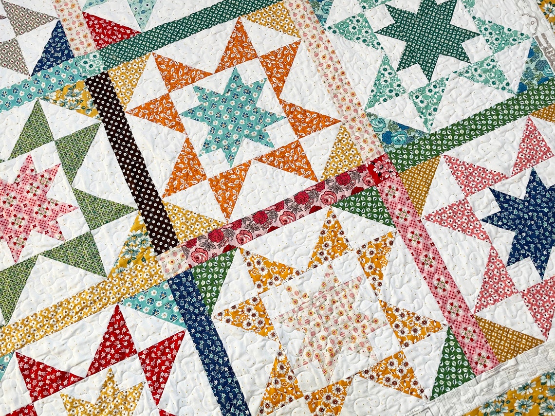 Starlight Double Quilt PDF Pattern | Etsy