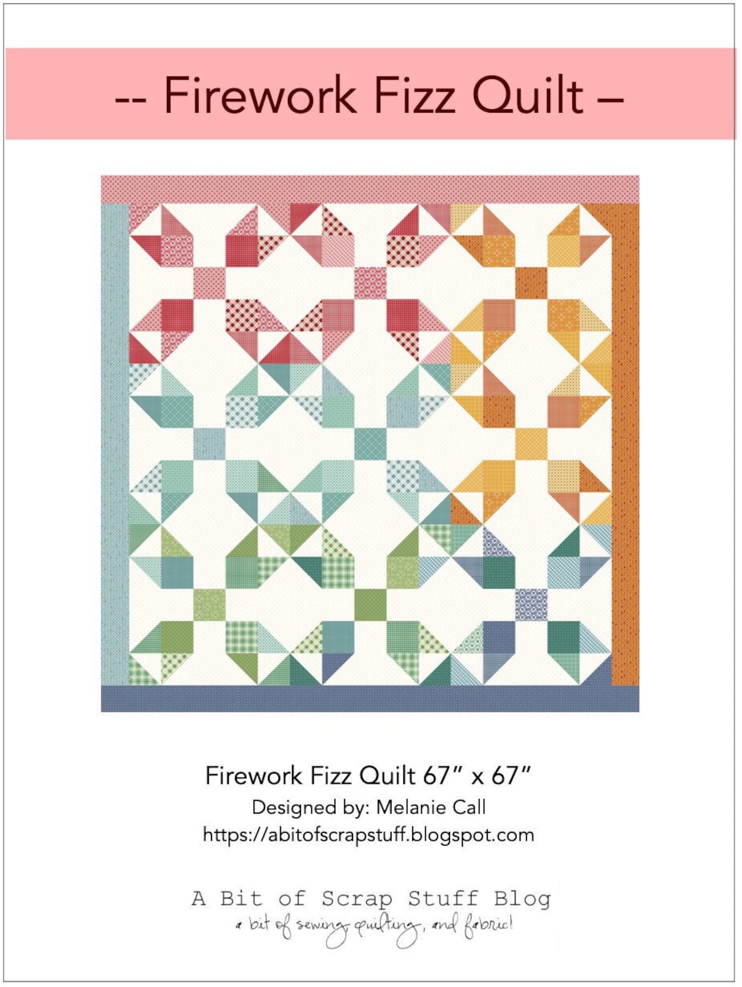 Firework Fizz Quilt Pattern - PDF - Etsy