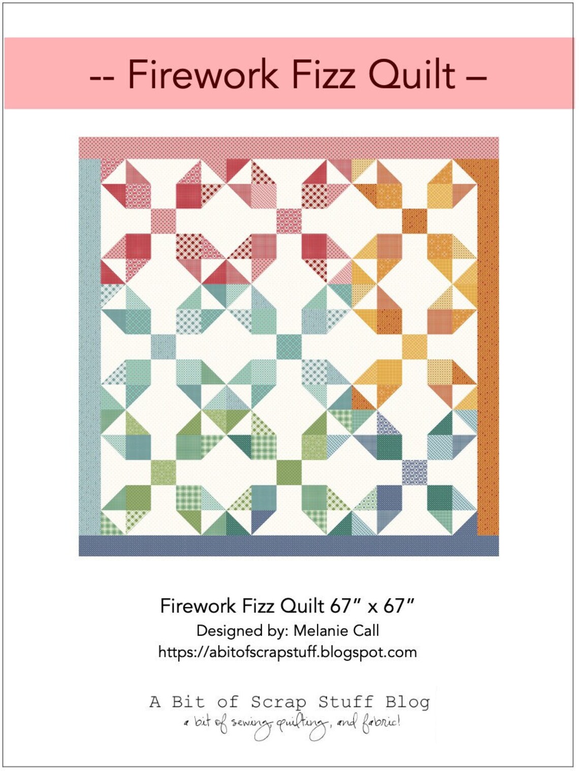 Firework Fizz Quilt Pattern PDF - Etsy