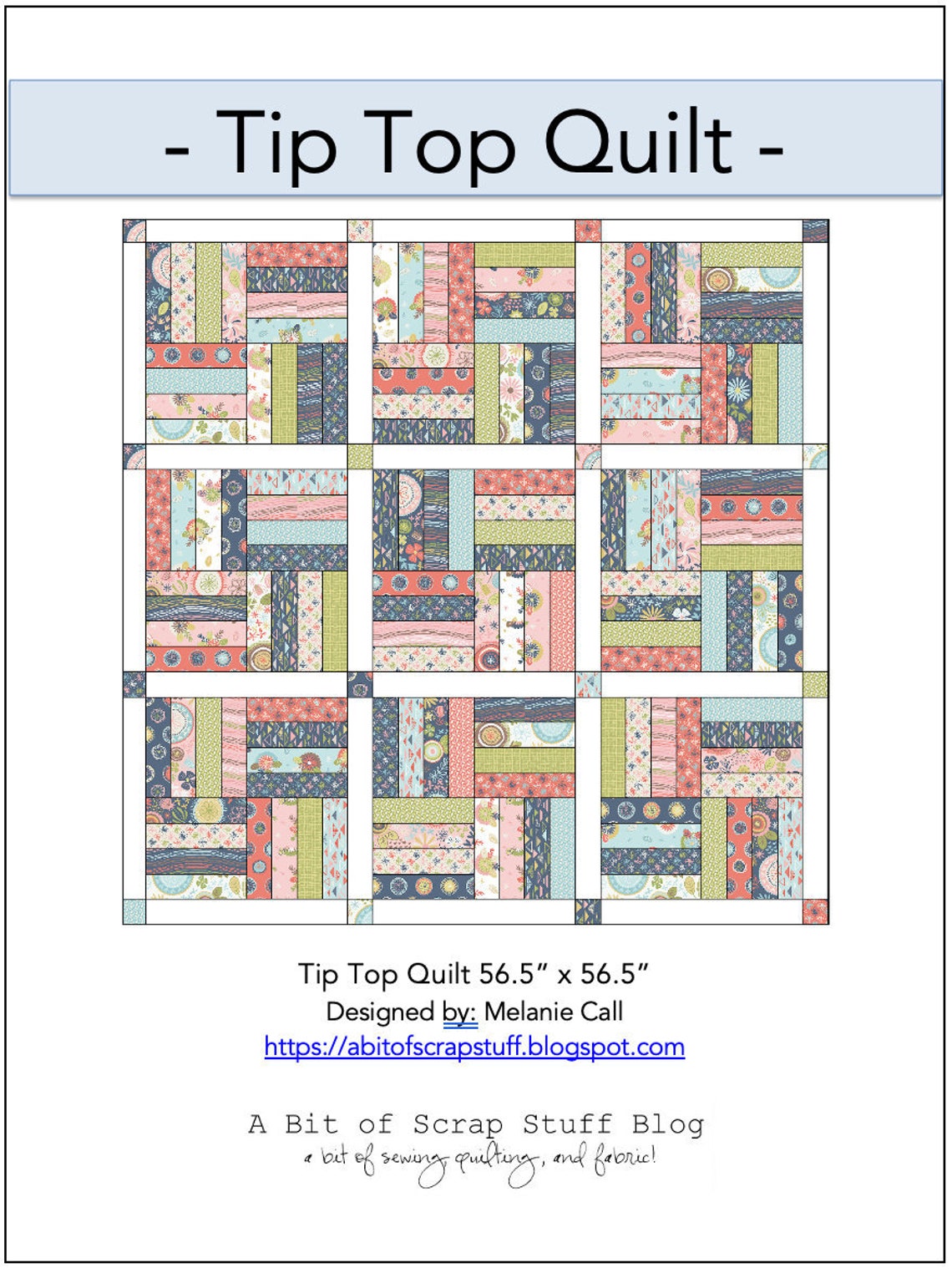 Tip Top Quilt - PDF Pattern - Etsy