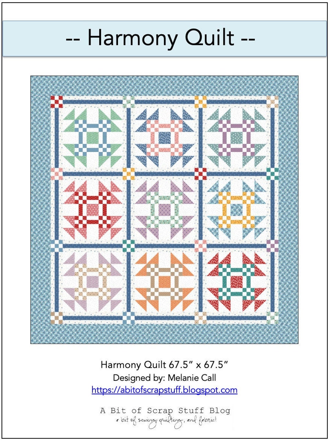 Harmony Quilt Pattern - PDF - Etsy